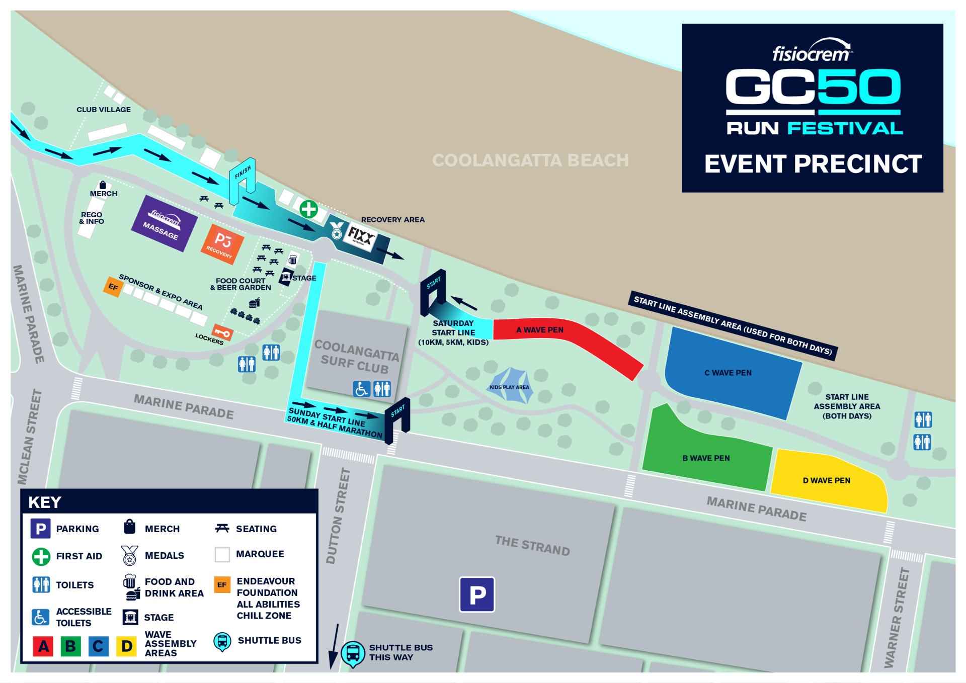 Event Precinct | fisiocrem GC50 Run Festival